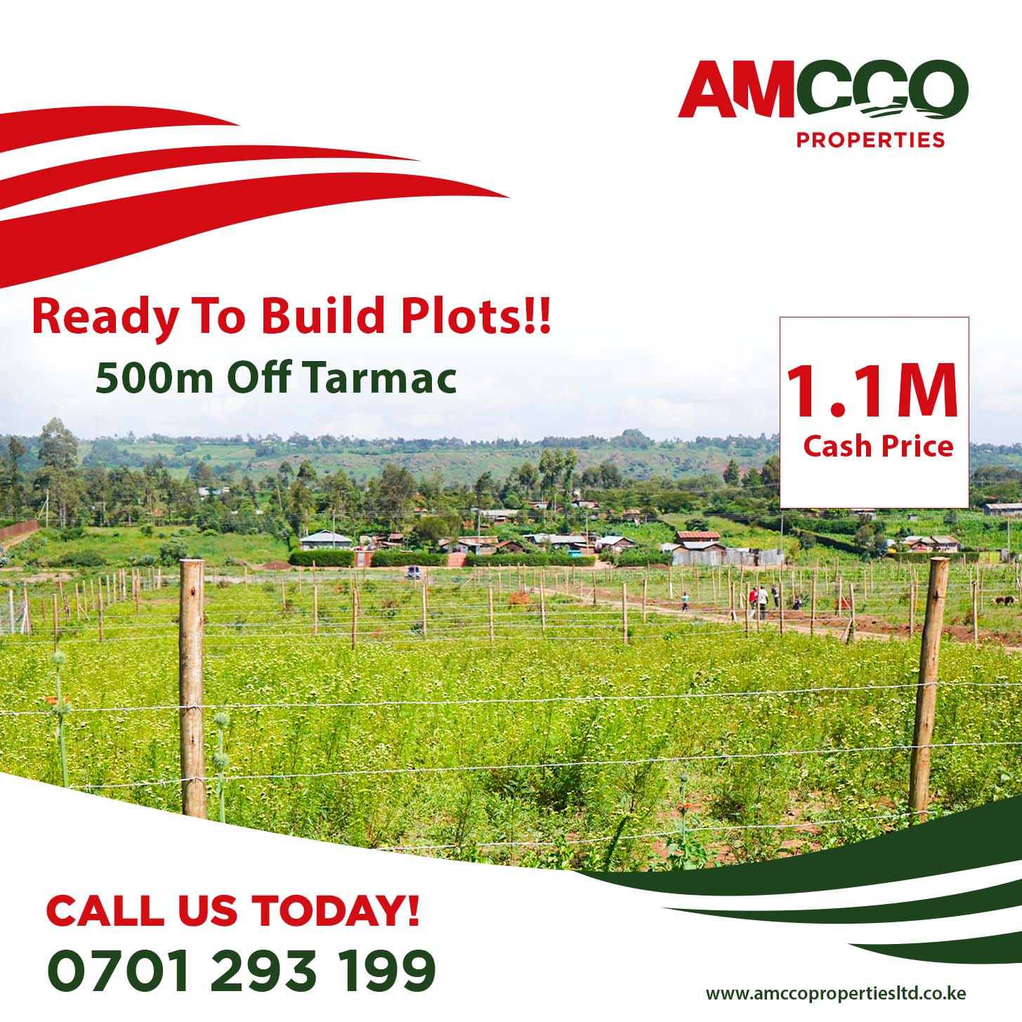 5 Prime Land Areas Below 1M - Amcco Properties Limited