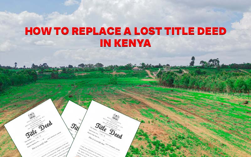 How To Replace A Lost Title Deed In Kenya - Amcco Properties Limited